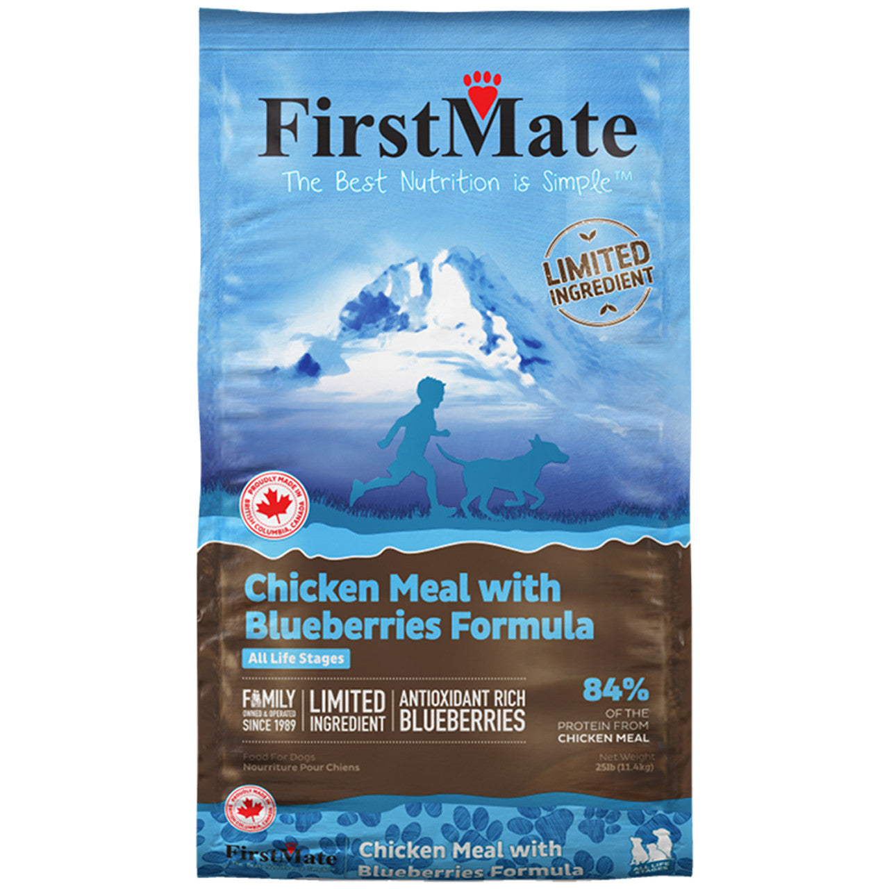 FirstMate Limited Ingredient Chicken Meal w/ Blueberries Formula Dry D ...