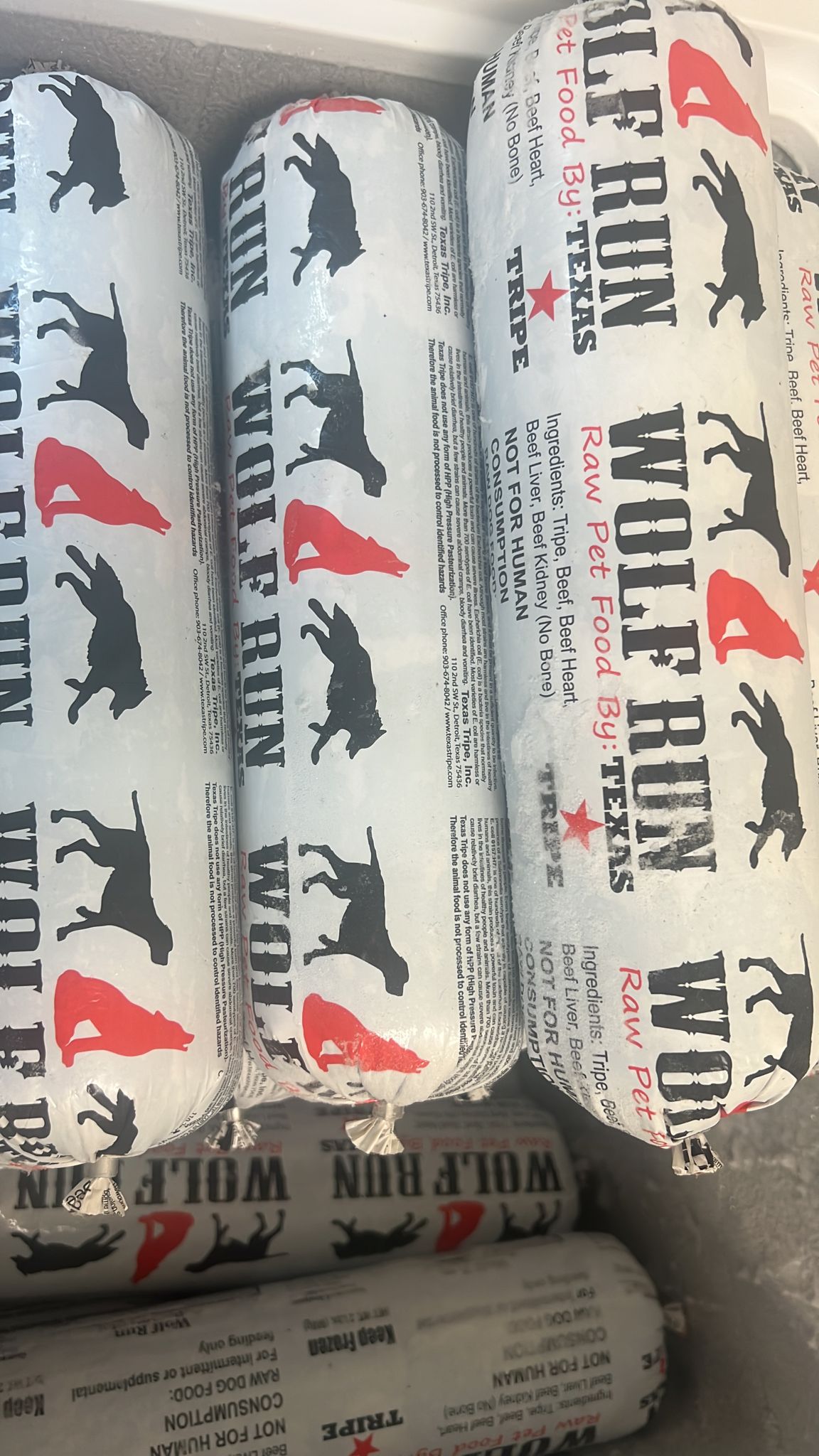 Wolf Run - Beef Tripe Blend - Texas Tripe – Houston Raw Pet Food